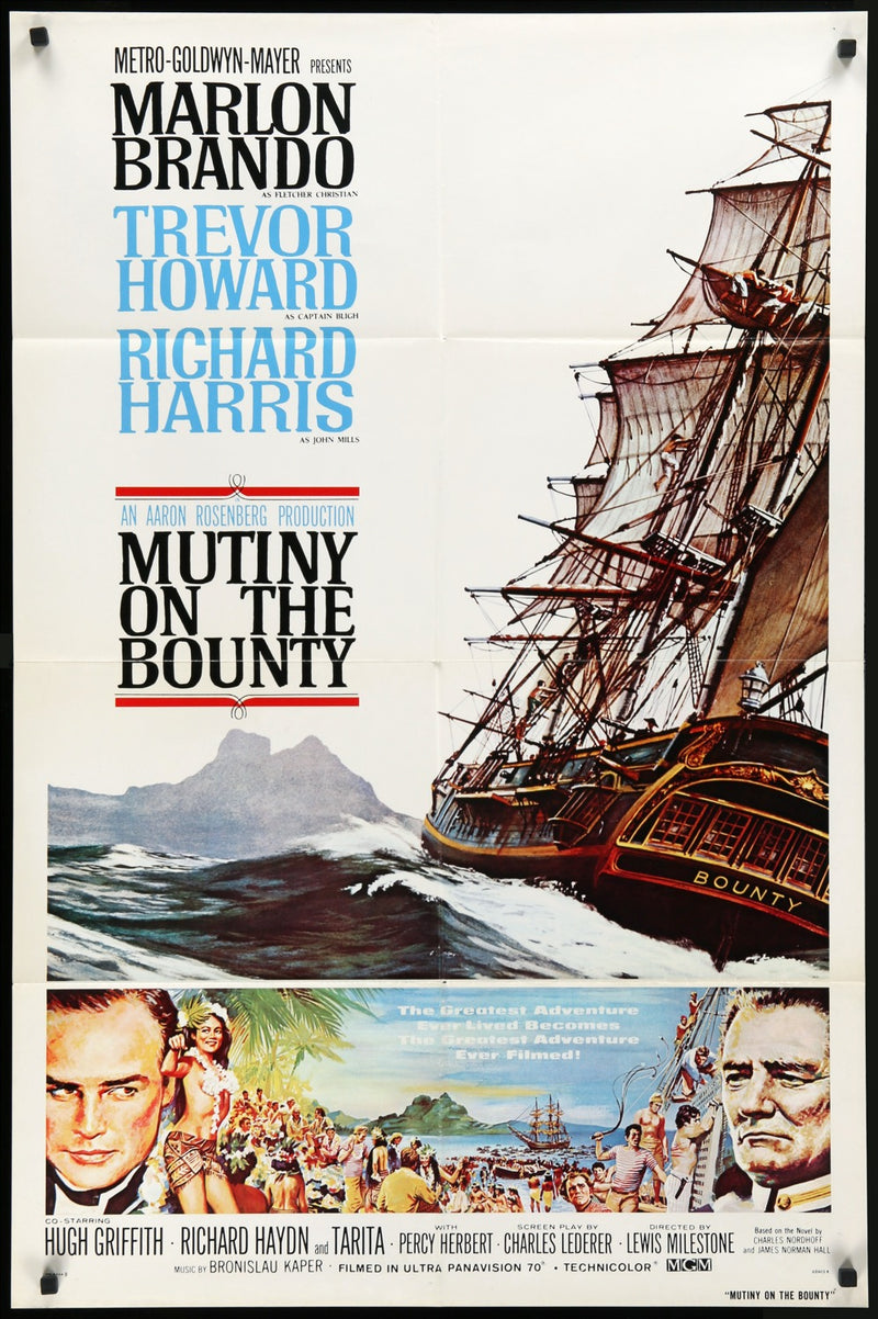 Mutiny On the Bounty (1962) Original One-Sheet Movie Poster - Original ...
