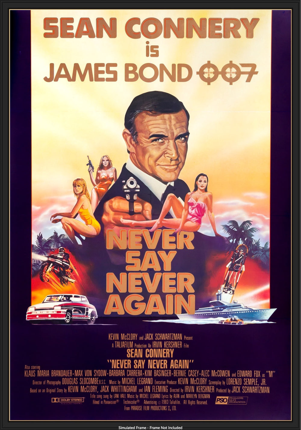 Never Say Never Again (1983) International One-Sheet Movie Poster ...