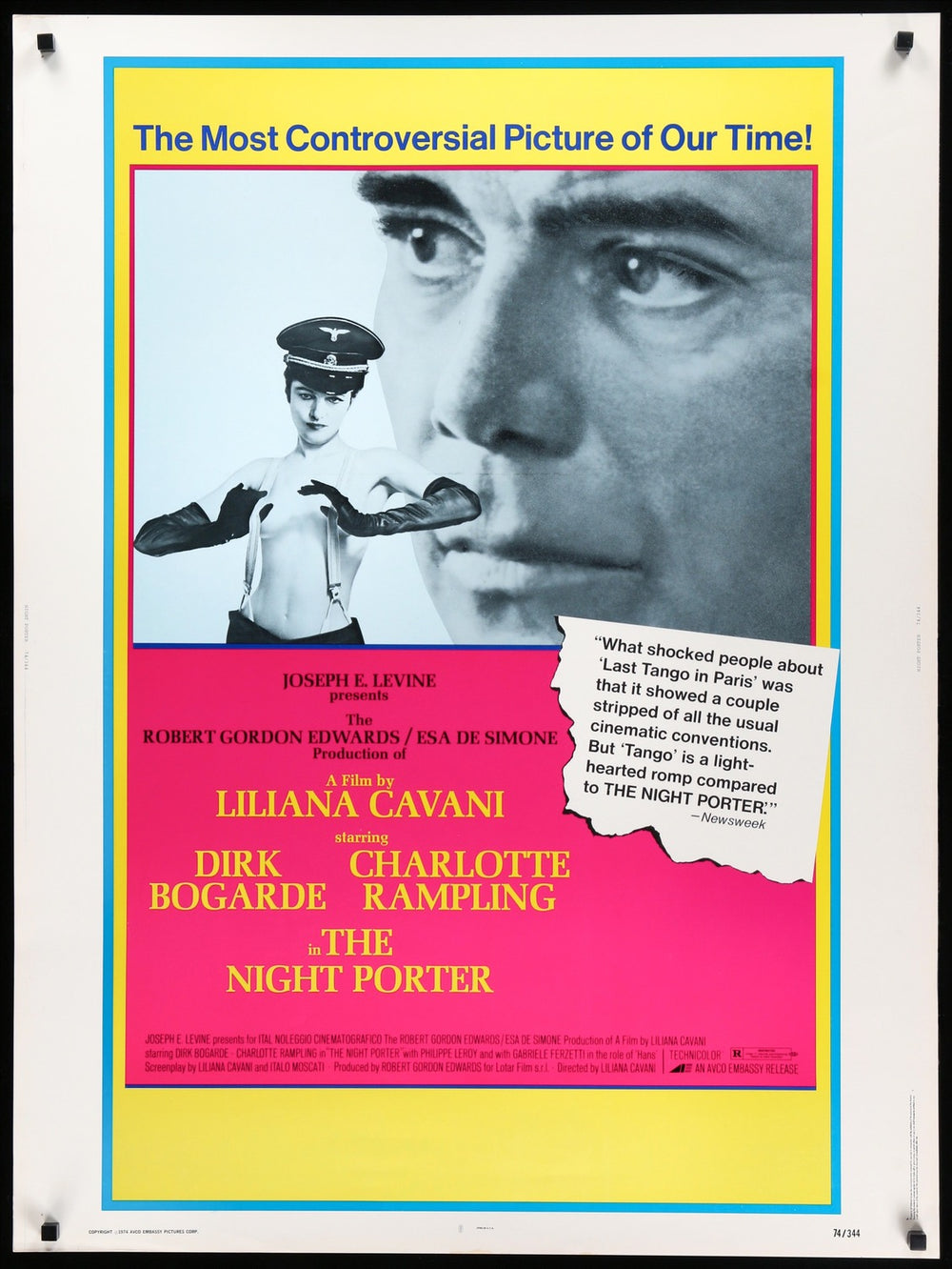 The Night Porter (1974) Original Thirty by Forty Movie Poster ...