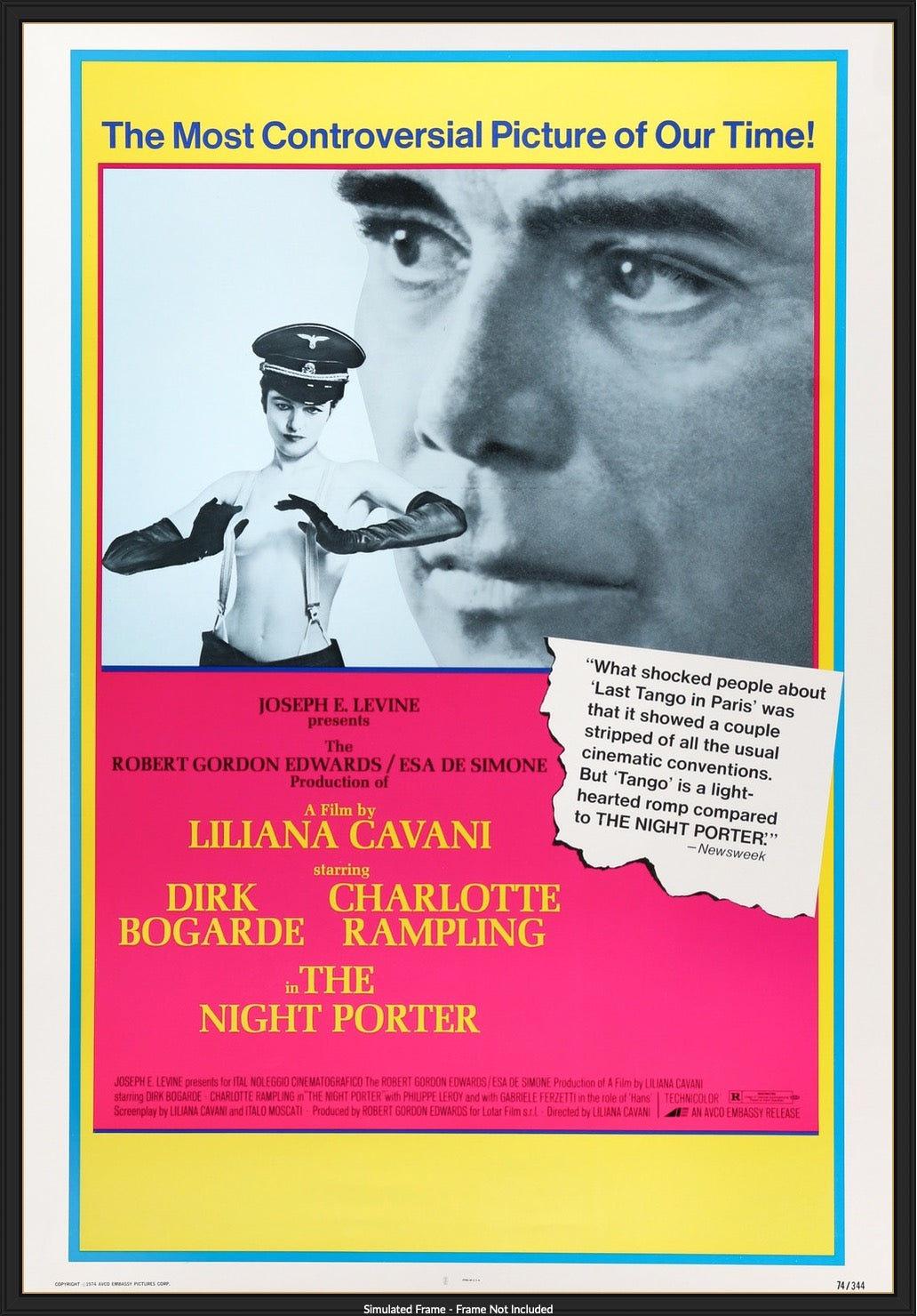 The Night Porter (1974) Original Thirty by Forty Movie Poster ...