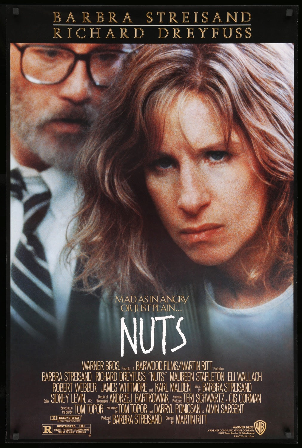 Nuts (1987) Original One-Sheet Movie Poster - Original Film Art ...
