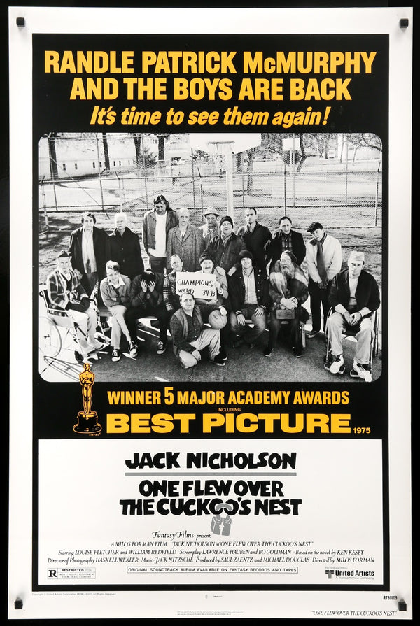 One Flew Over the Cuckoo's Nest (1975) R1978 One-Sheet Movie Poster ...