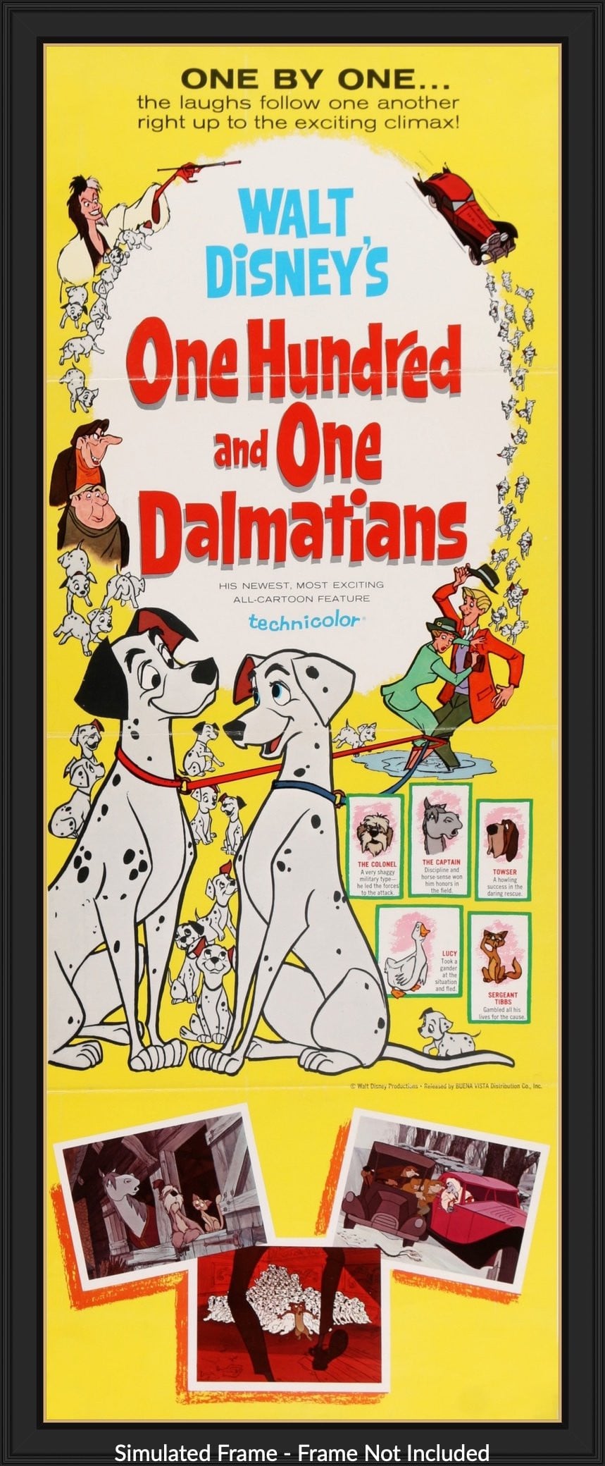 101 Dalmatians (1961) Original Insert Movie Poster - Original Film Art ...
