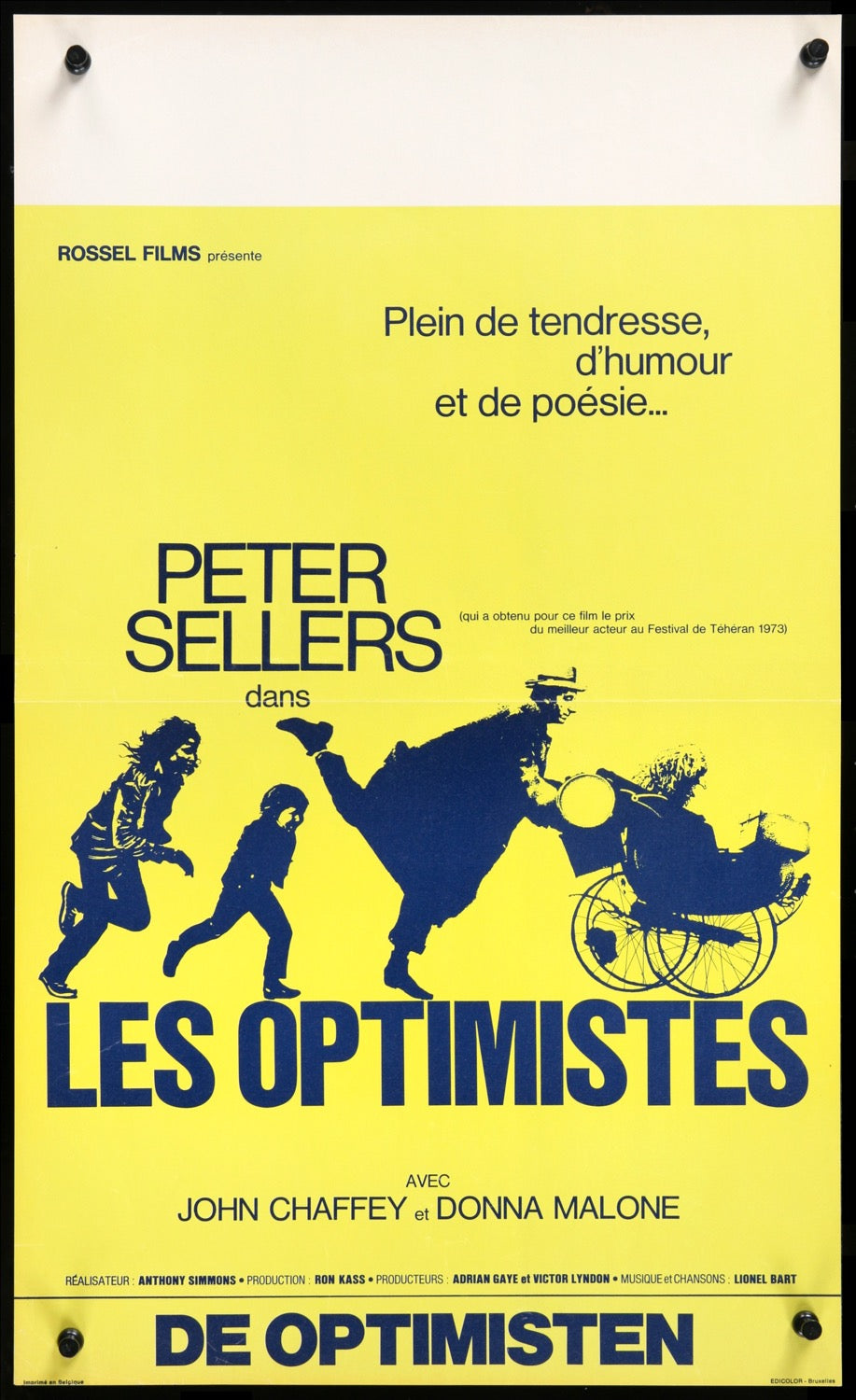 The Optimists of Nine Elms (1973) Original Belgian Movie Poster - Original Film Art - Vintage ...