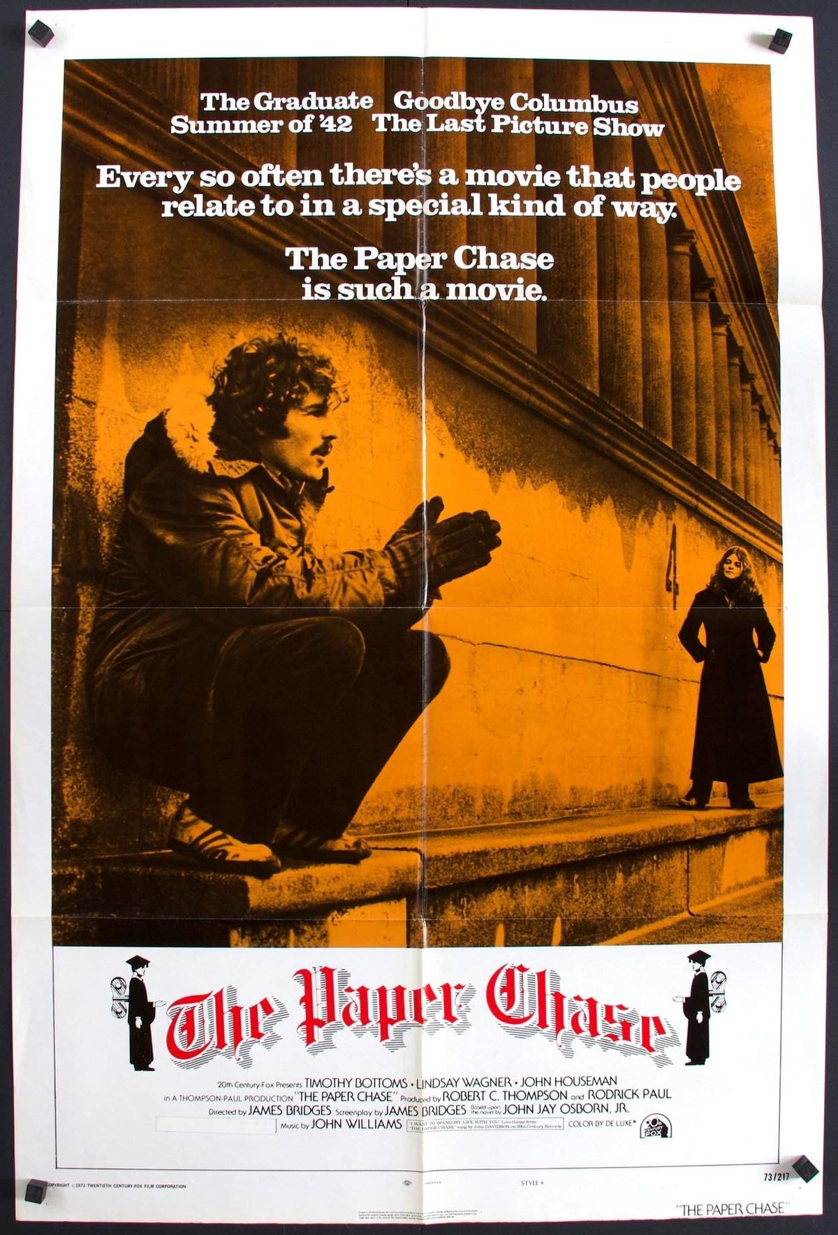 Paper Chase (1973) Original One-Sheet Movie Poster - Original Film Art ...