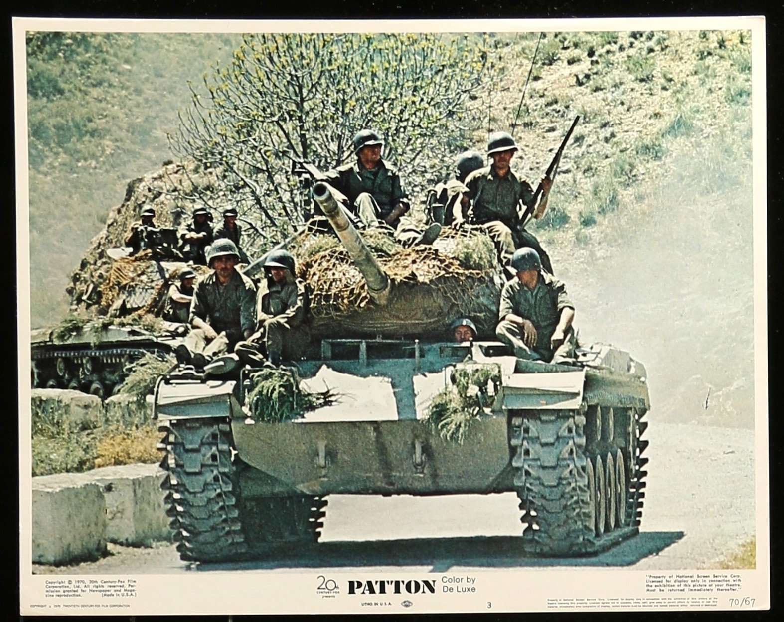 Patton (1970) Original #3 Lobby Card Poster - 11" x 14" - Original Film ...