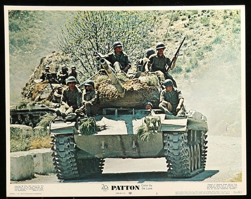 Patton (1970) Original #3 Lobby Card Poster - 11" x 14" - Original Film ...