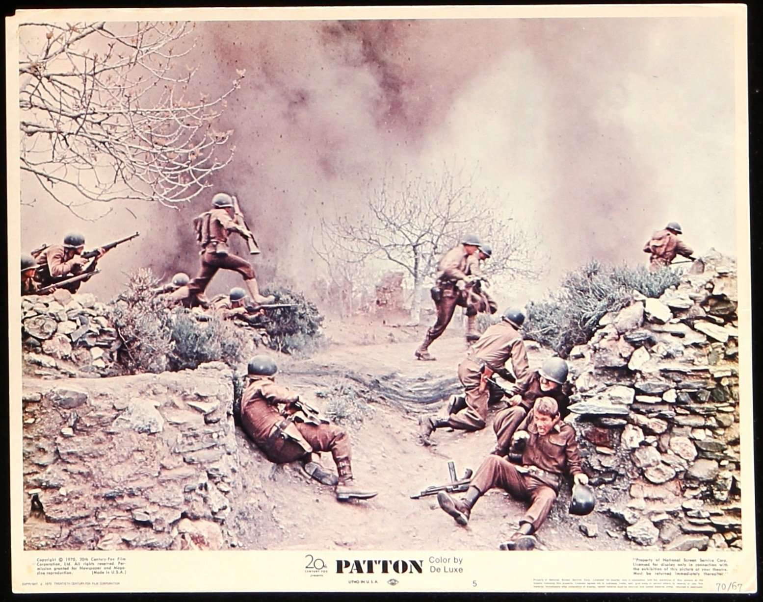 Patton (1970) Original #5 Lobby Card Poster - 11" x 14" - Original Film ...