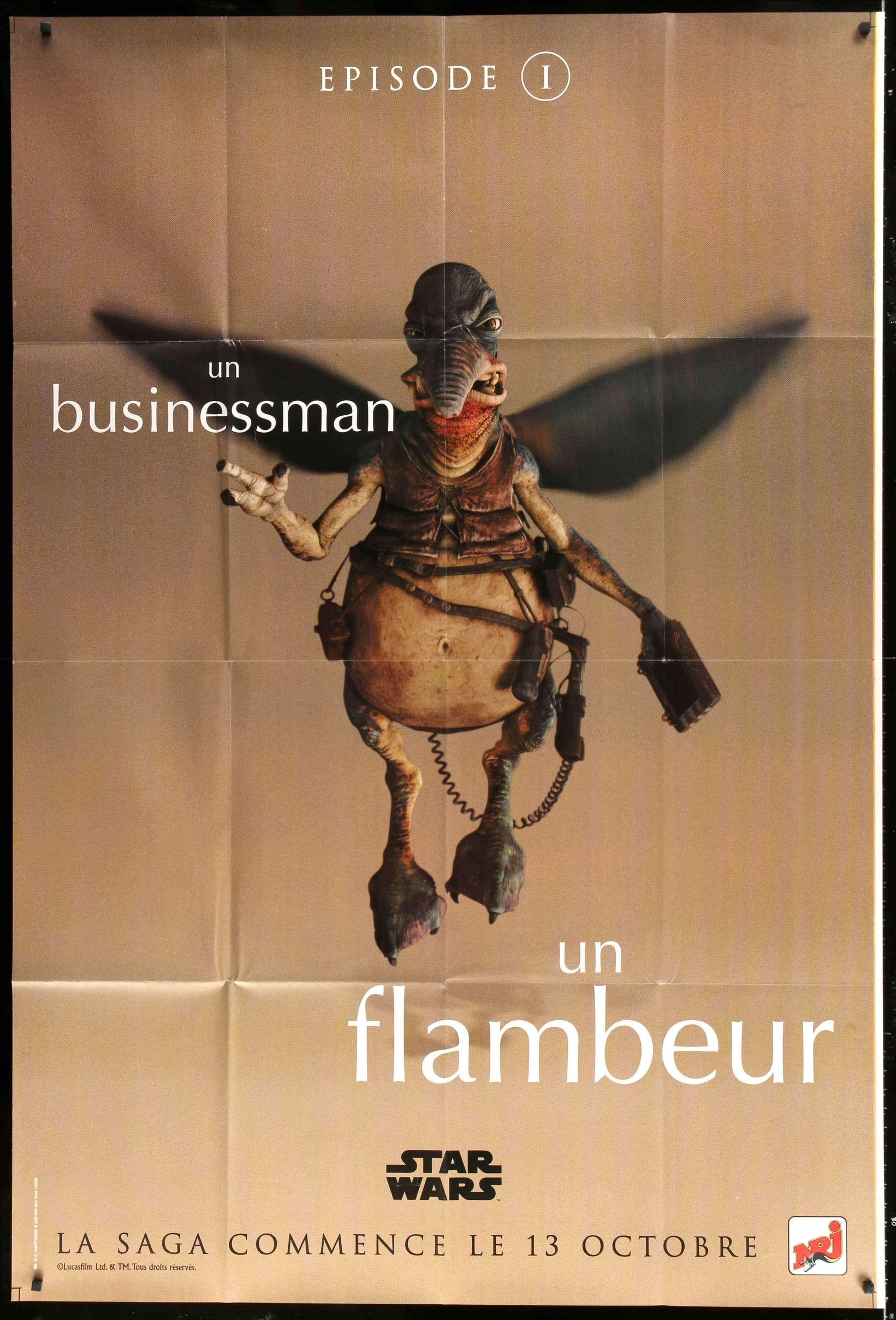 Star Wars: The Phantom Menace (1999) Original French Movie Poster ...