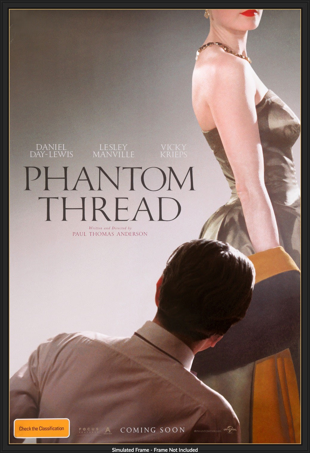 Phantom Thread (2017) Original Australian One-Sheet Movie Poster ...