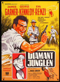 The Pink Jungle (1968) Vintage Danish Movie Poster - 25" x 34 ...