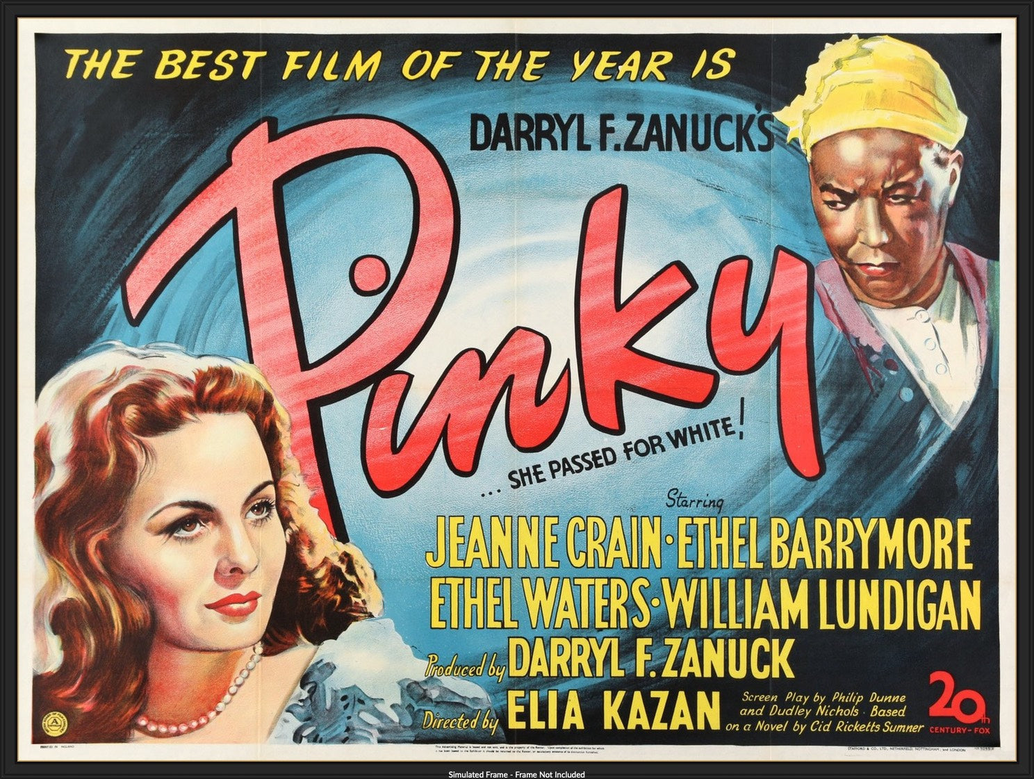 Pinky (1949) Original British Quad Movie Poster - Original Film Art ...