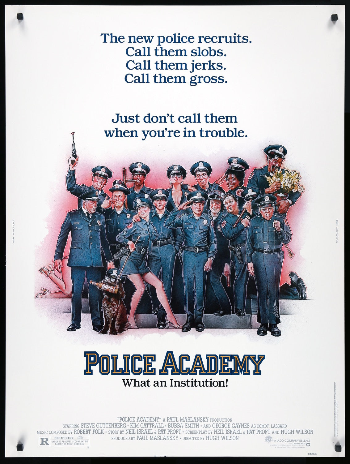 Police Academy (1984) Original Thirty by Forty Movie Poster - Original ...