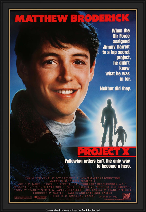 Project X (1987) Original One-Sheet Movie Poster - Original Film Art ...