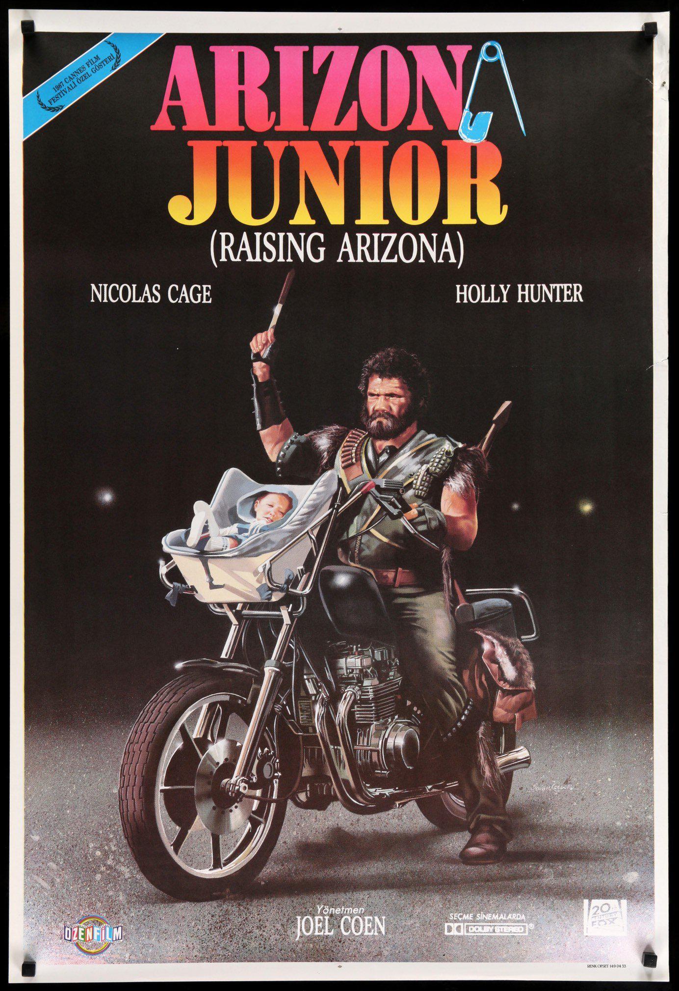 Raising Arizona (1987) Original Turkish Movie Poster - Original Film ...