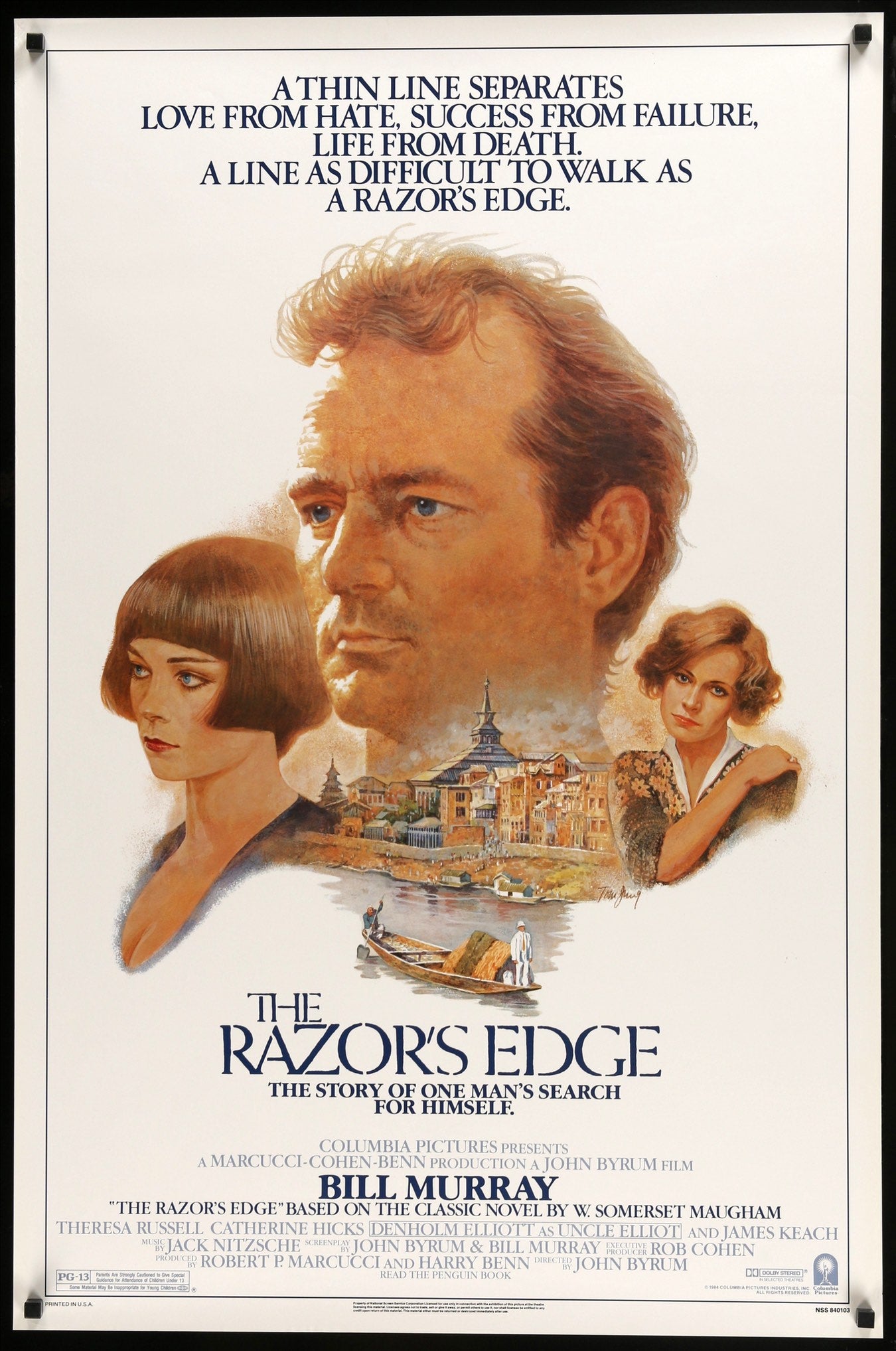 Razor's Edge (1984) Original One-Sheet Movie Poster - Original Film Art ...
