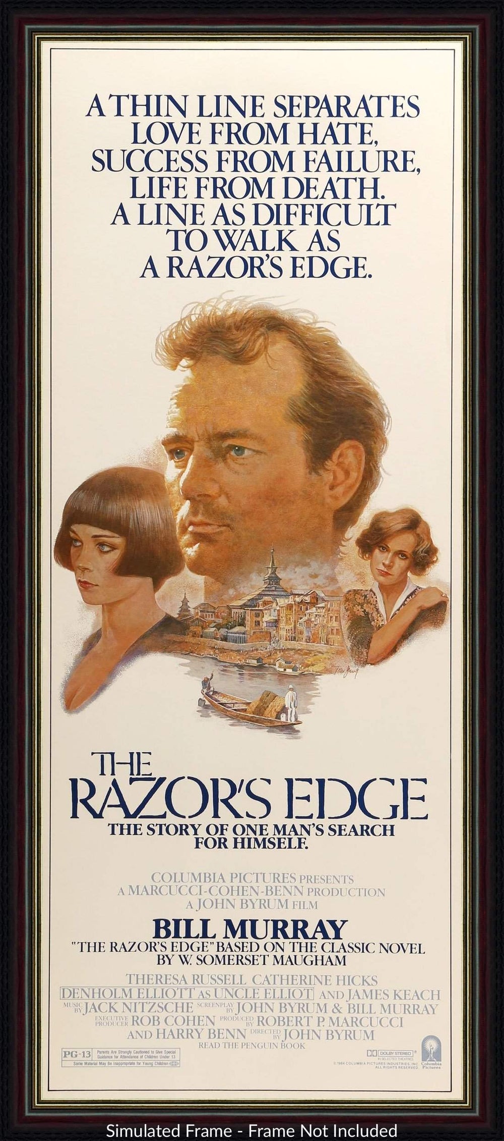 The Razor's Edge (1984) Original Insert Movie Poster - Original Film ...