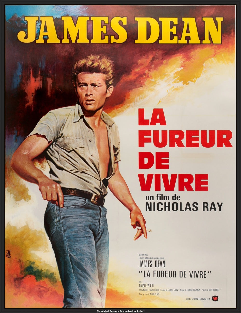 Rebel Without a Cause (1955) Original French Grande Movie Poster ...