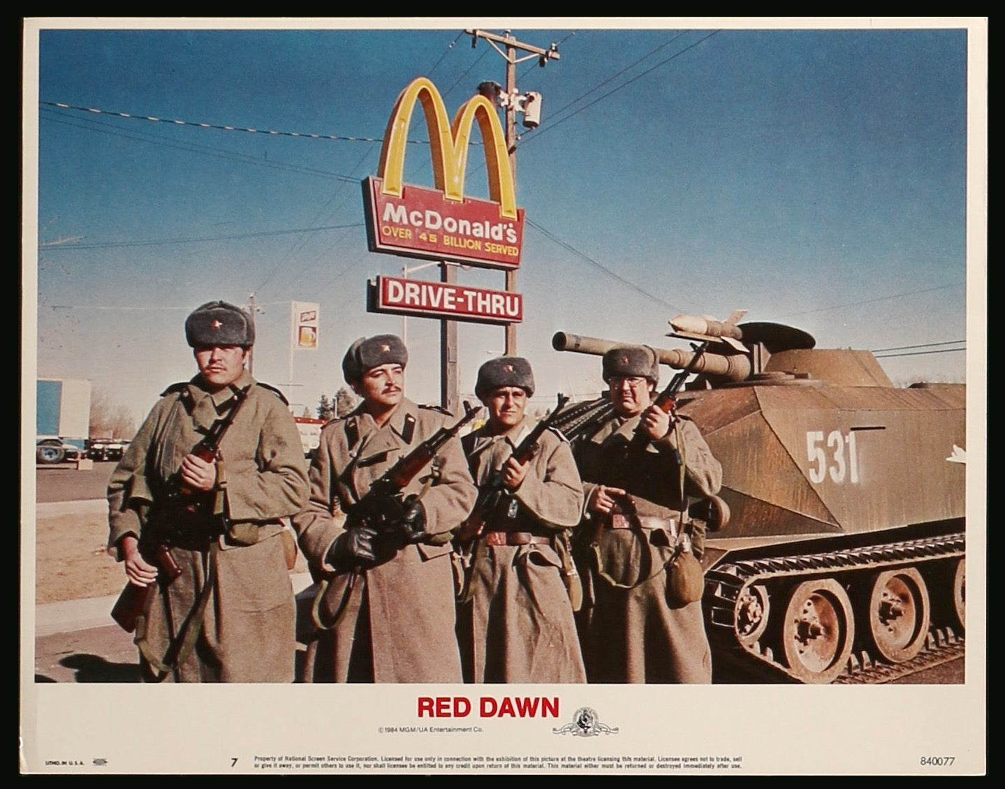 Red Dawn (1984) Original #7 Lobby Card Movie Poster - Original Film Art ...