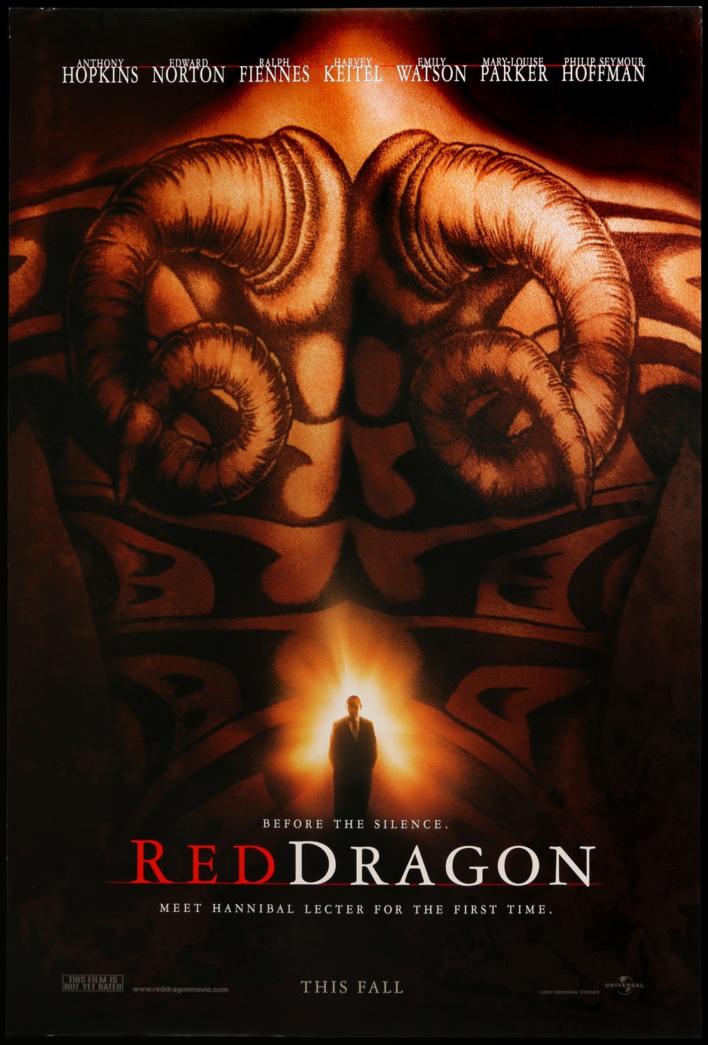 Red Dragon (2002) Original Teaser One-Sheet Movie Poster - Original ...