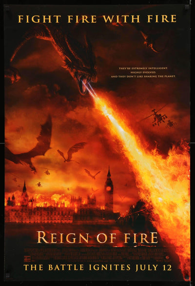 Reign of Fire (2002) Original One-Sheet Movie Poster - 27" x 40 ...