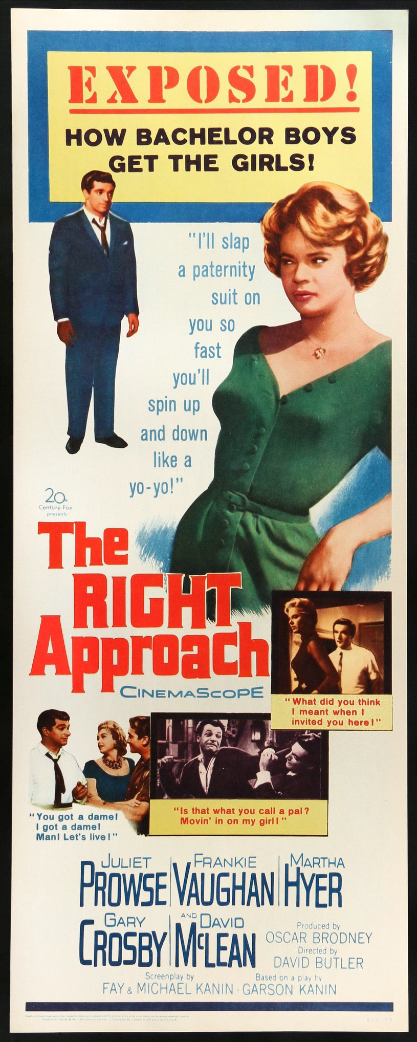 The Right Approach (1961) Original Insert Movie Poster - Original Film ...