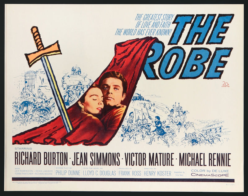 The Robe (1953) Original R1963 Half-Sheet Movie Poster - Original Film ...