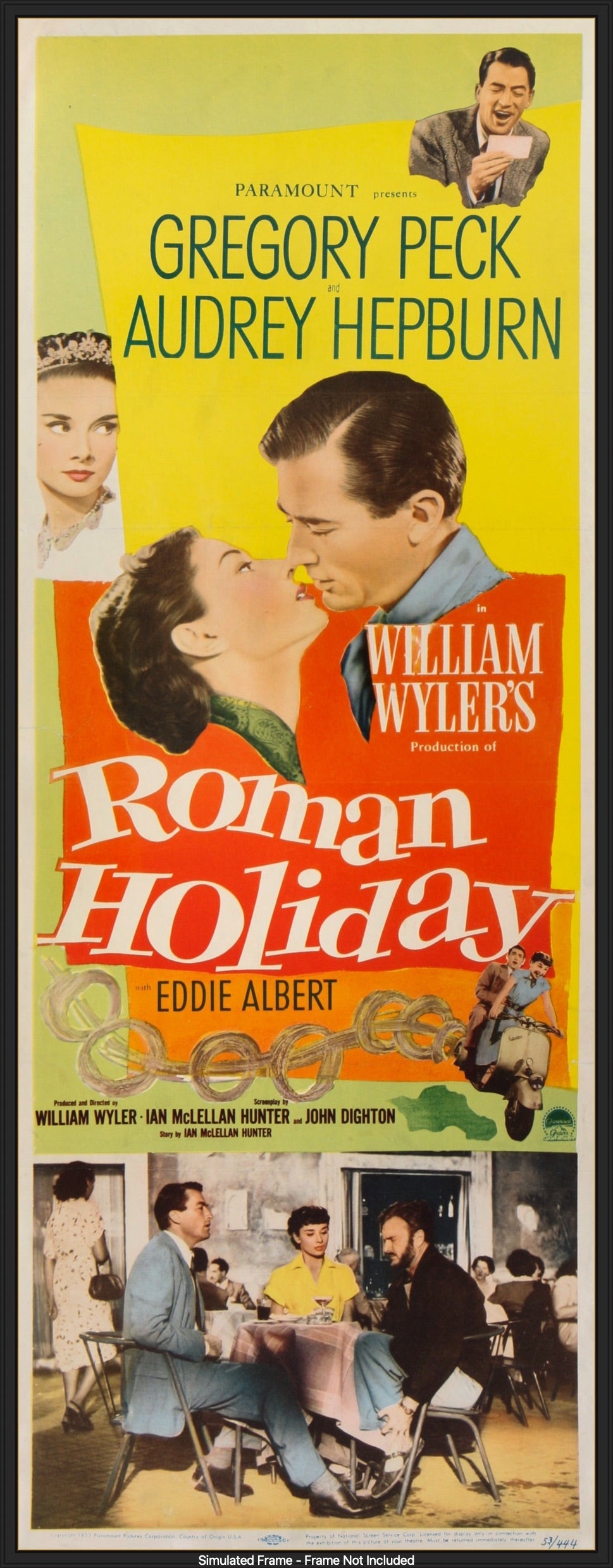 Roman Holiday (1953) Original Insert Movie Poster - Original Film Art ...