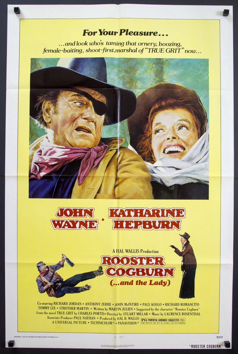 Rooster Cogburn (1975) Original One-Sheet Movie Poster - Original Film ...