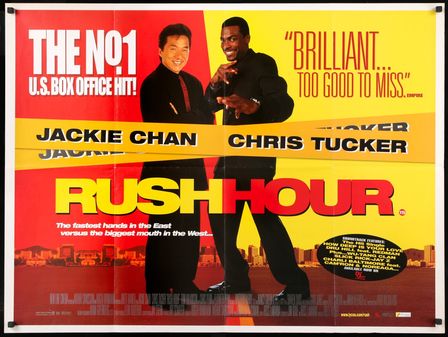 Rush Hour (1998) Original British Quad Movie Poster - Original Film Art ...