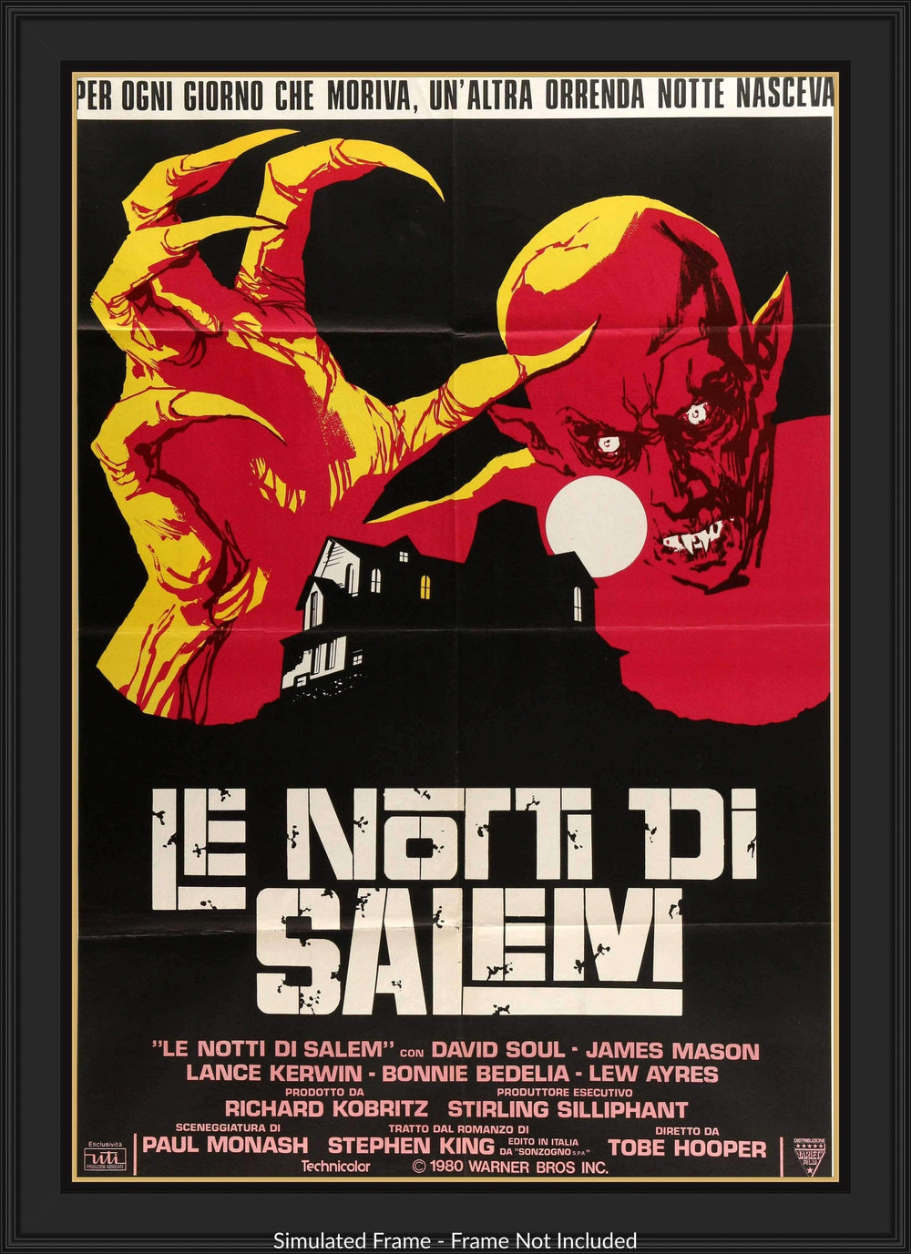 Salem's Lot (1979) Original Italian 2 Fogli Movie Poster - 39" x 55 ...