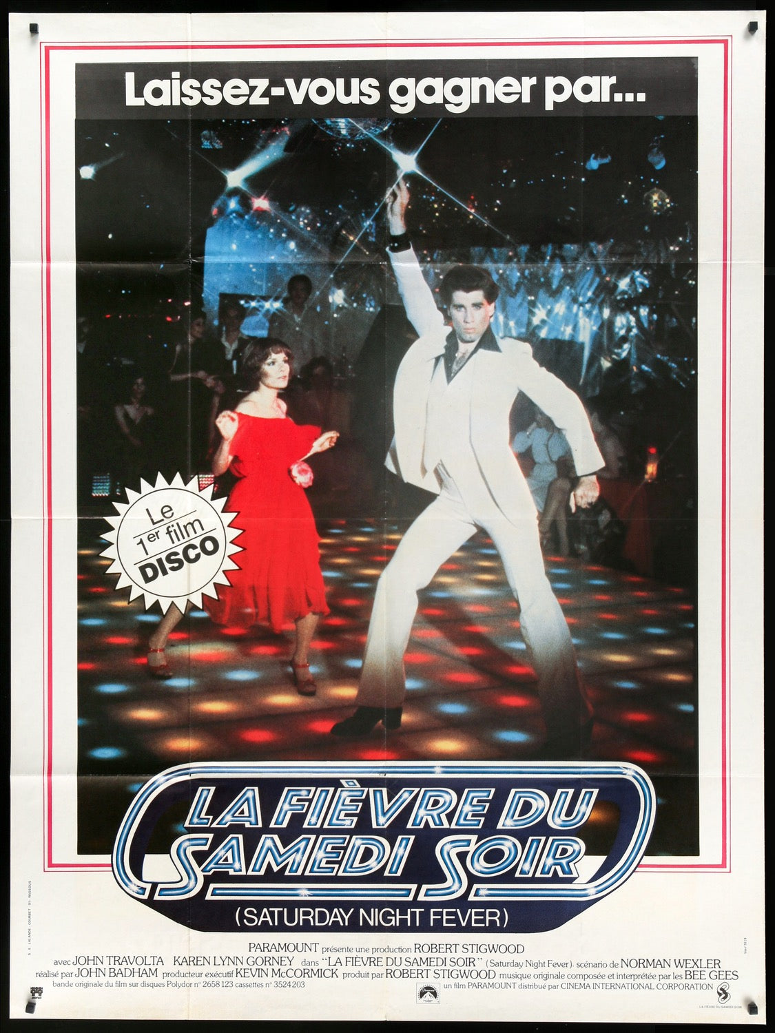 Saturday Night Fever (1977) Original French Grande Movie Poster ...