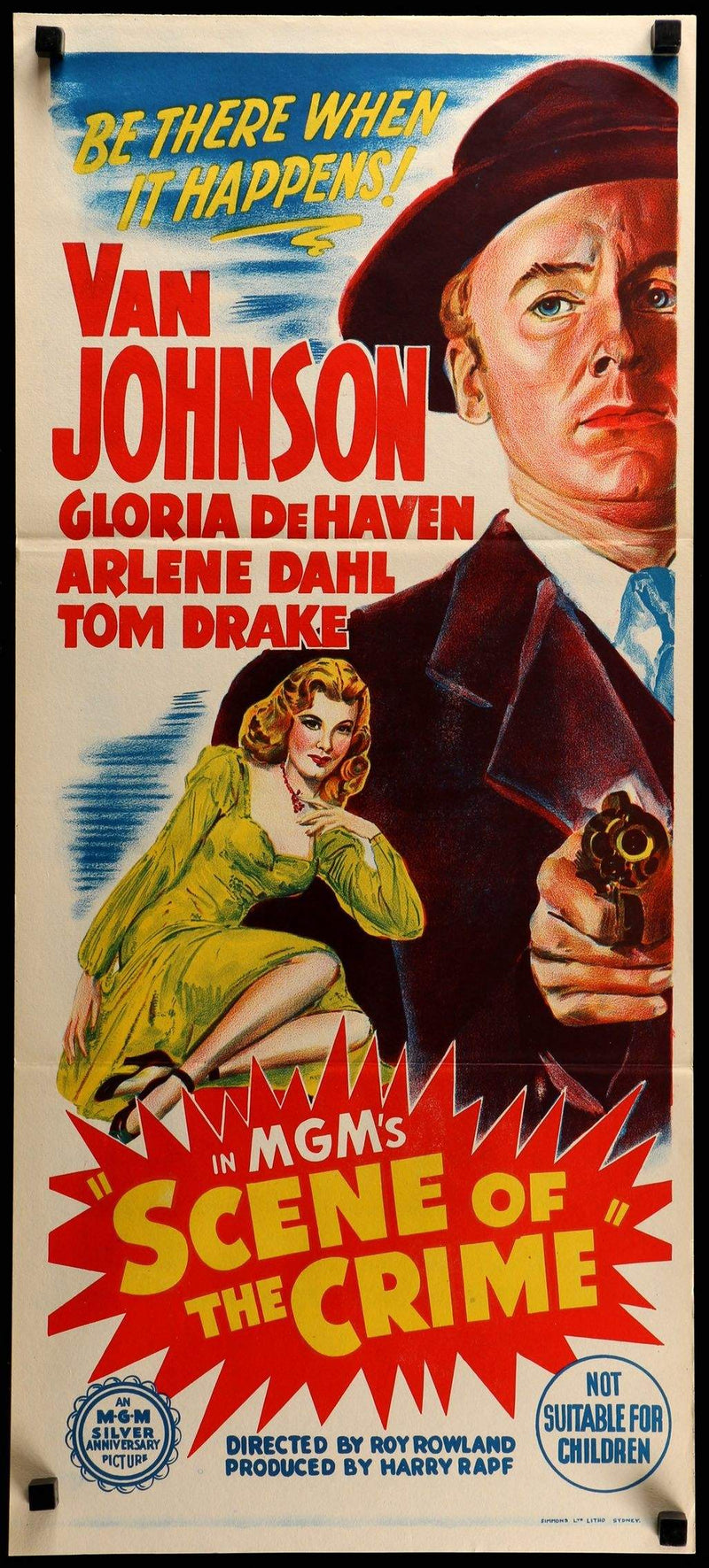 Scene of the Crime (1949) Original Australian Movie Poster - Original ...