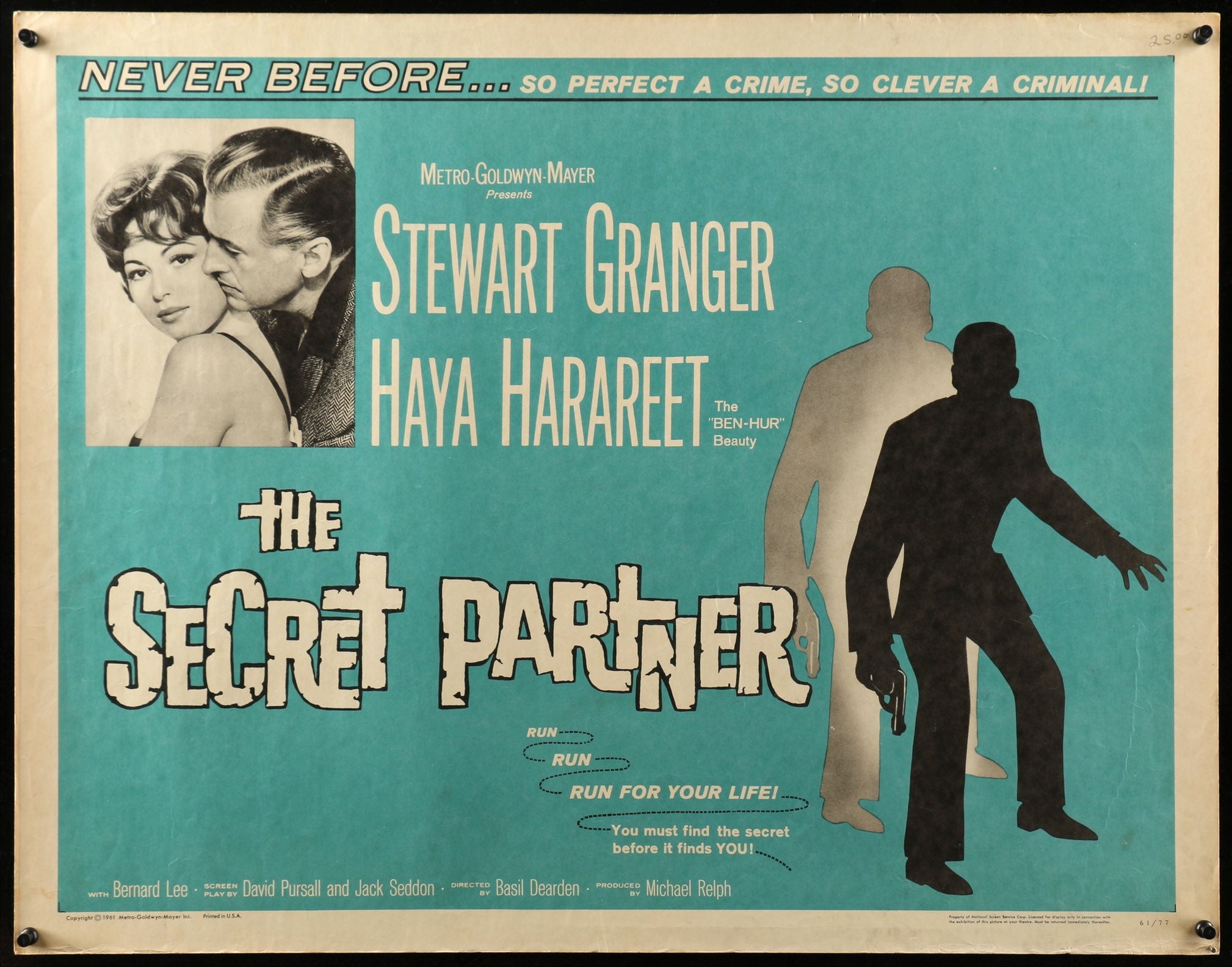 The Secret Partner (1961) Original Half-Sheet Movie Poster - Original ...