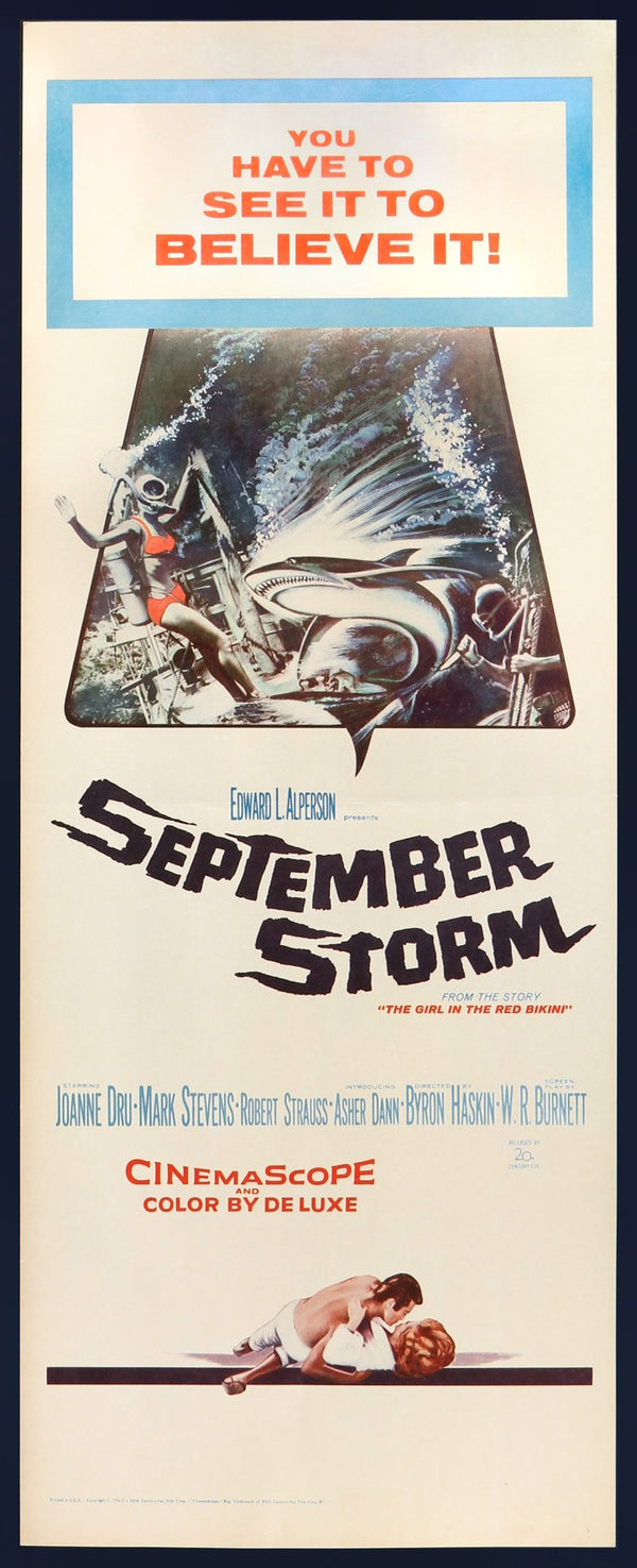 September Storm (1960) Original Insert Movie Poster - Original Film Art ...