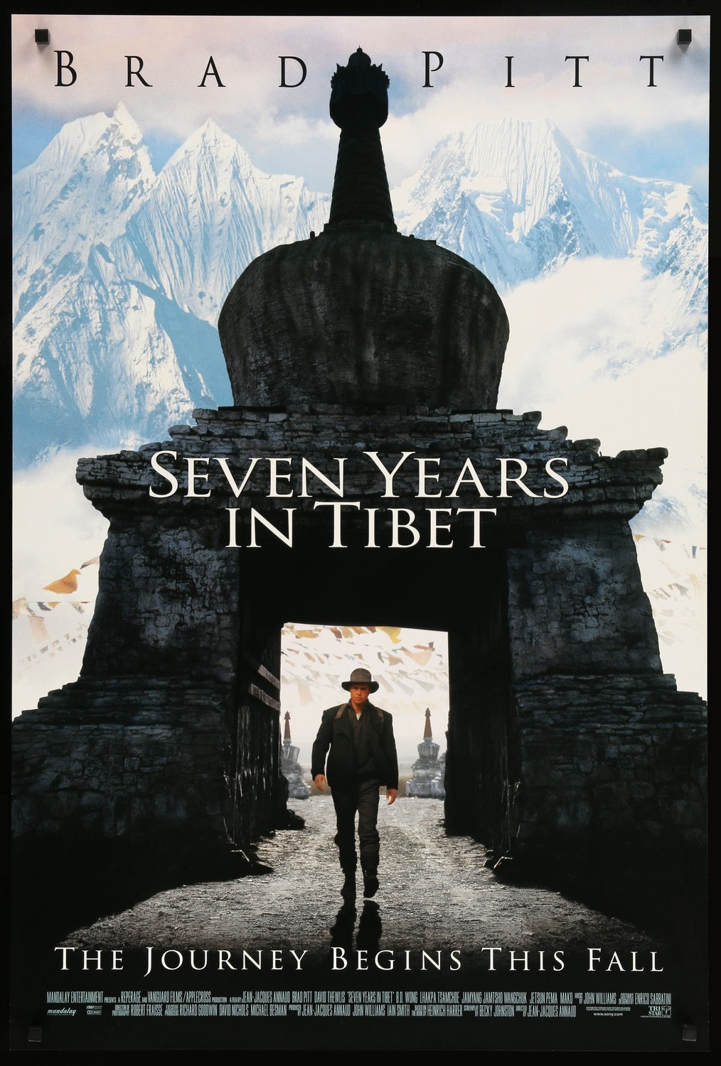 Seven Years in Tibet (1997) Original One-Sheet Movie Poster - Original ...
