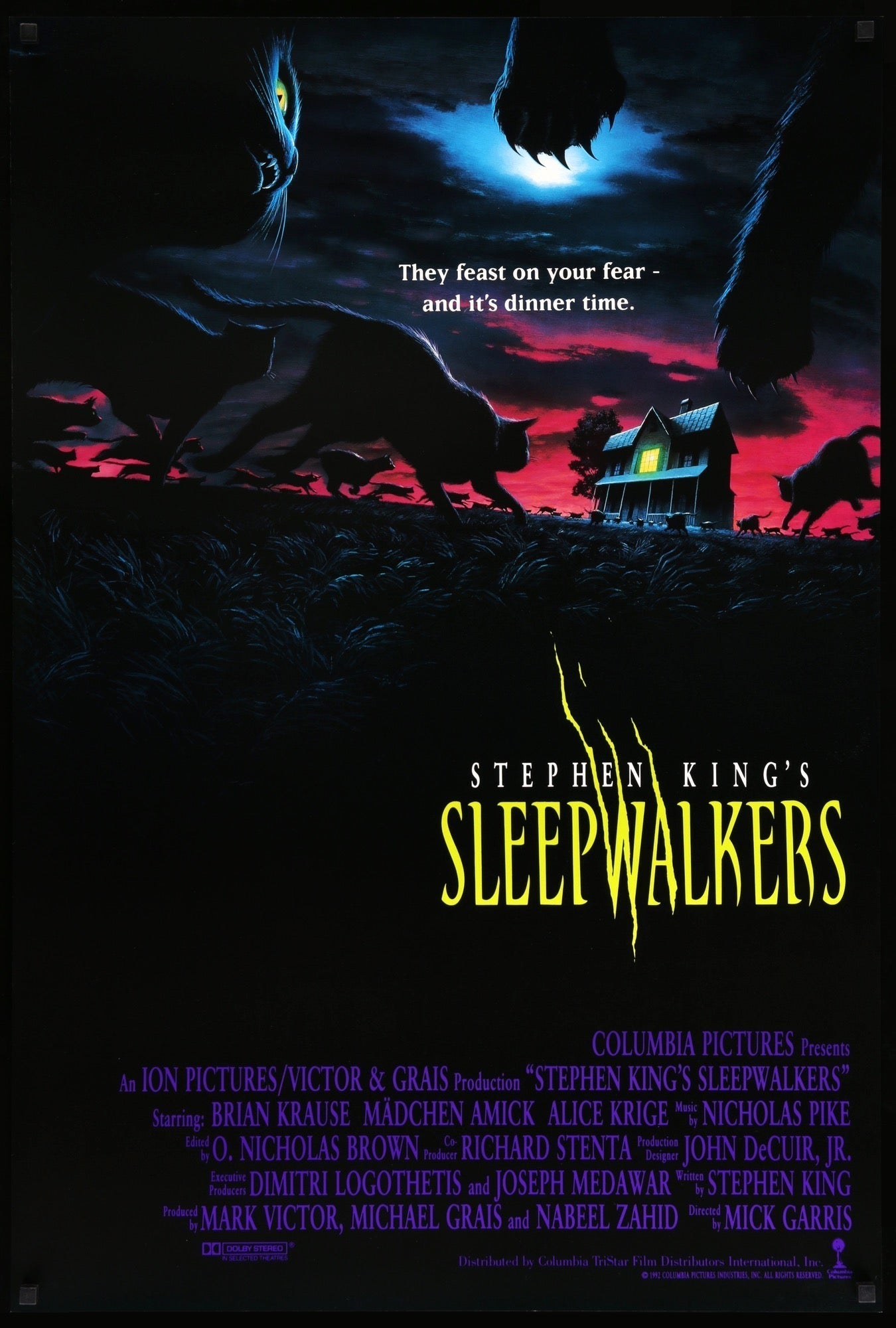 Sleepwalkers (1992) Original One-Sheet Movie Poster - Original Film Art ...