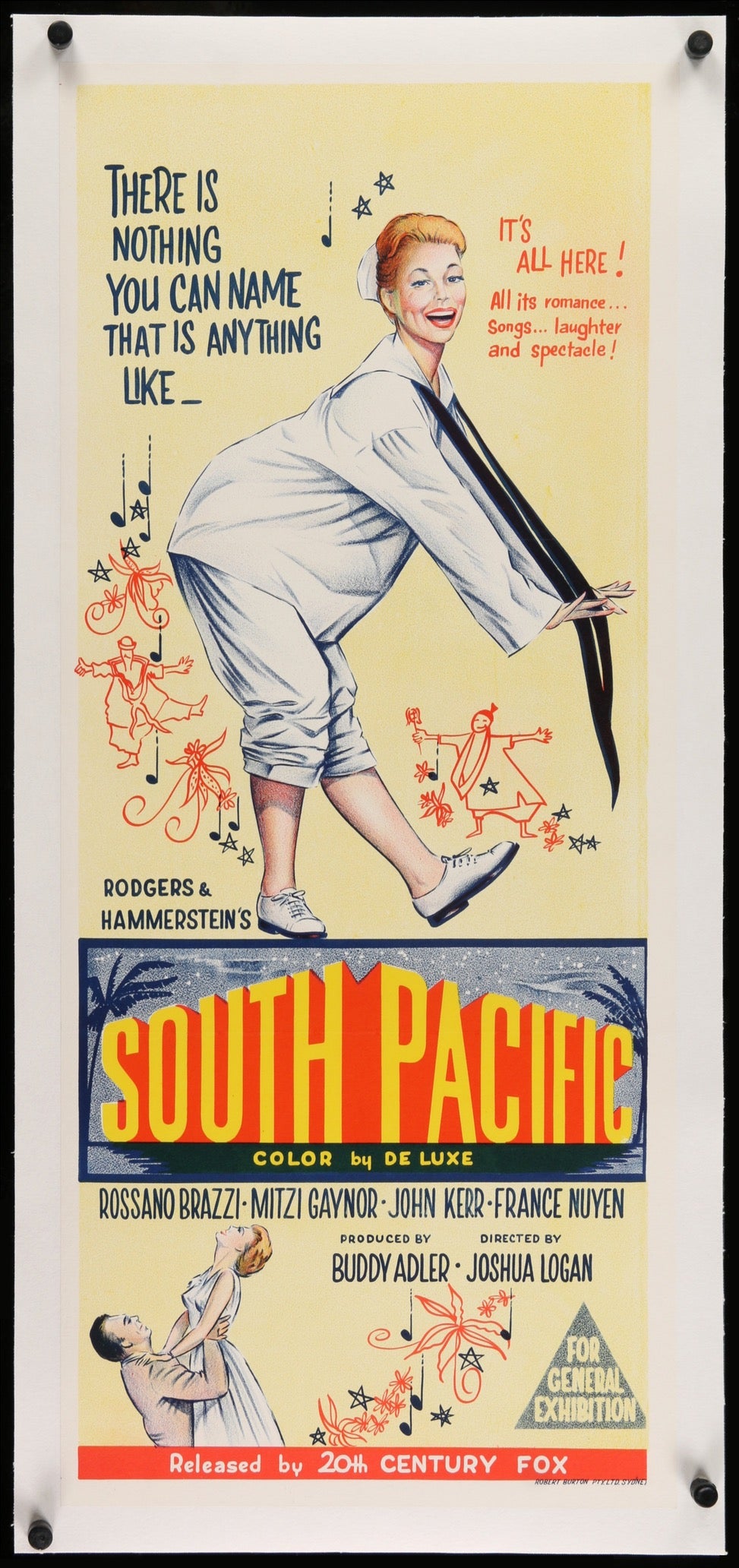 South Pacific (1958) Original Australian Movie Poster - Original Film ...