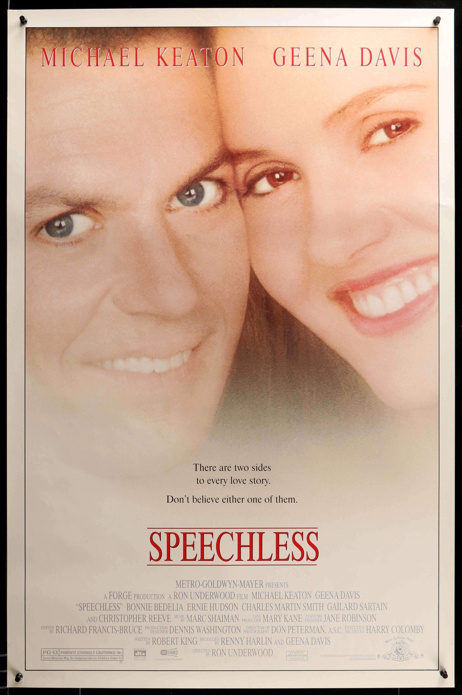 Speechless (1994) Original One-Sheet Movie Poster - Original Film Art - Vintage Movie Posters