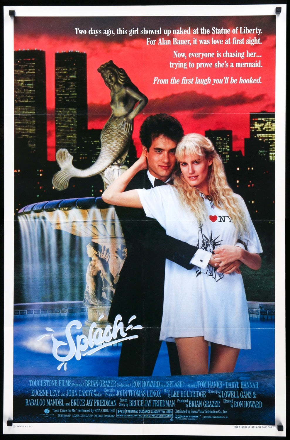 Splash (1984) Original One-Sheet Movie Poster - Original Film Art ...