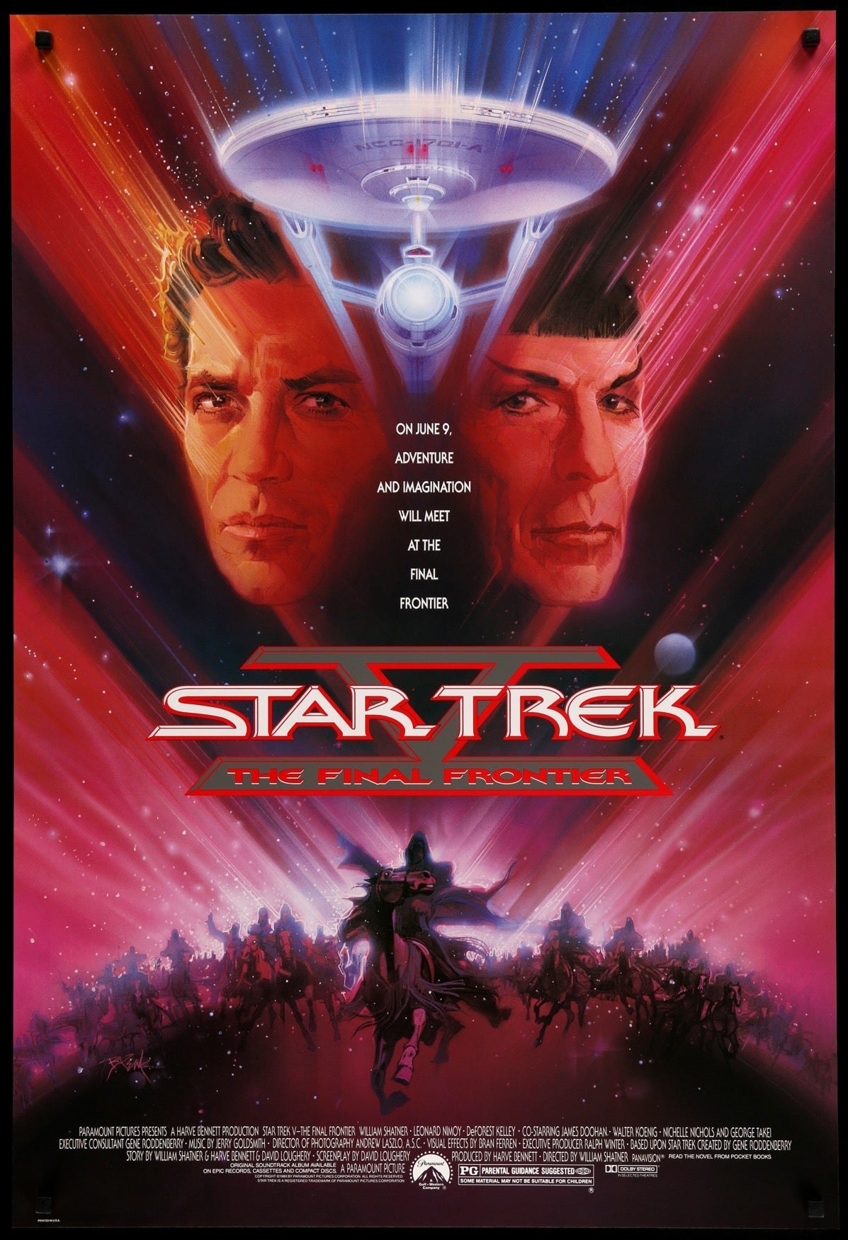 Star Trek V: The Final Frontier (1989) Original One-Sheet Movie Poster ...