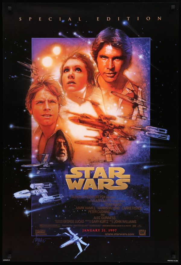 Star Wars (1977) Original One-Sheet Movie Poster - Original Film Art - Vintage Movie Posters