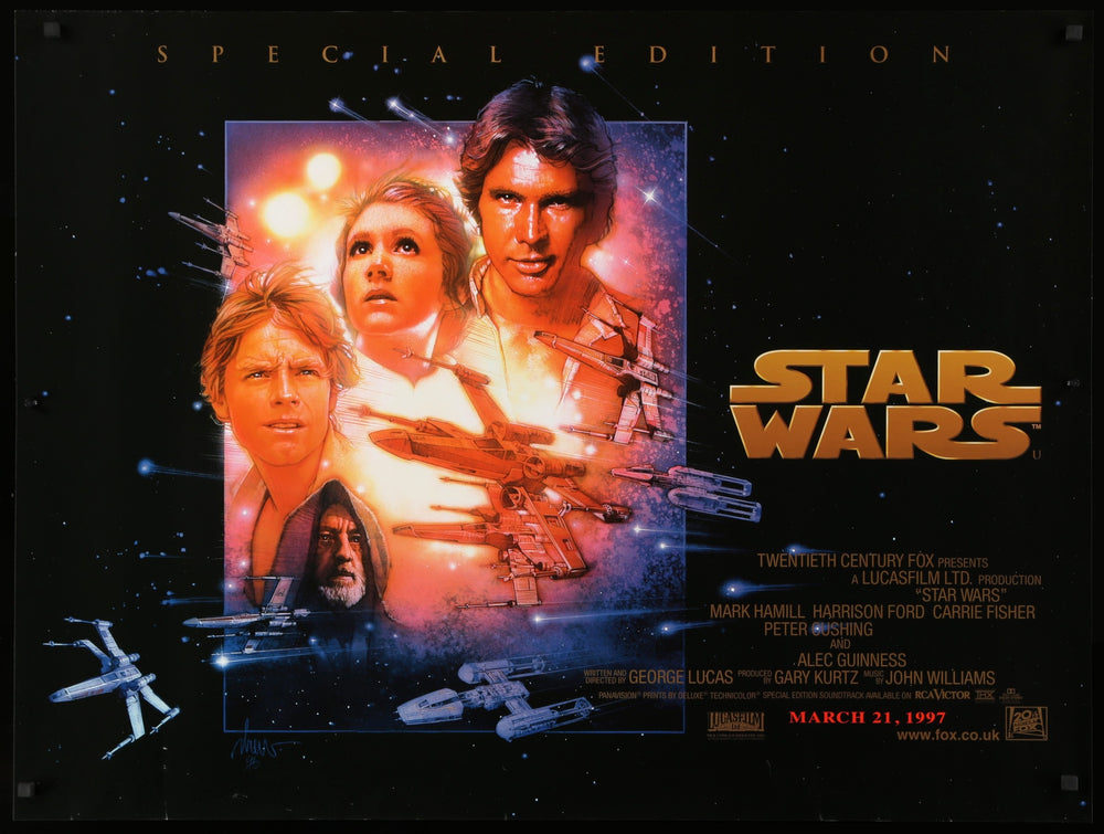 Star Wars (1977) Original R1997 British Quad Movie Poster - Original ...