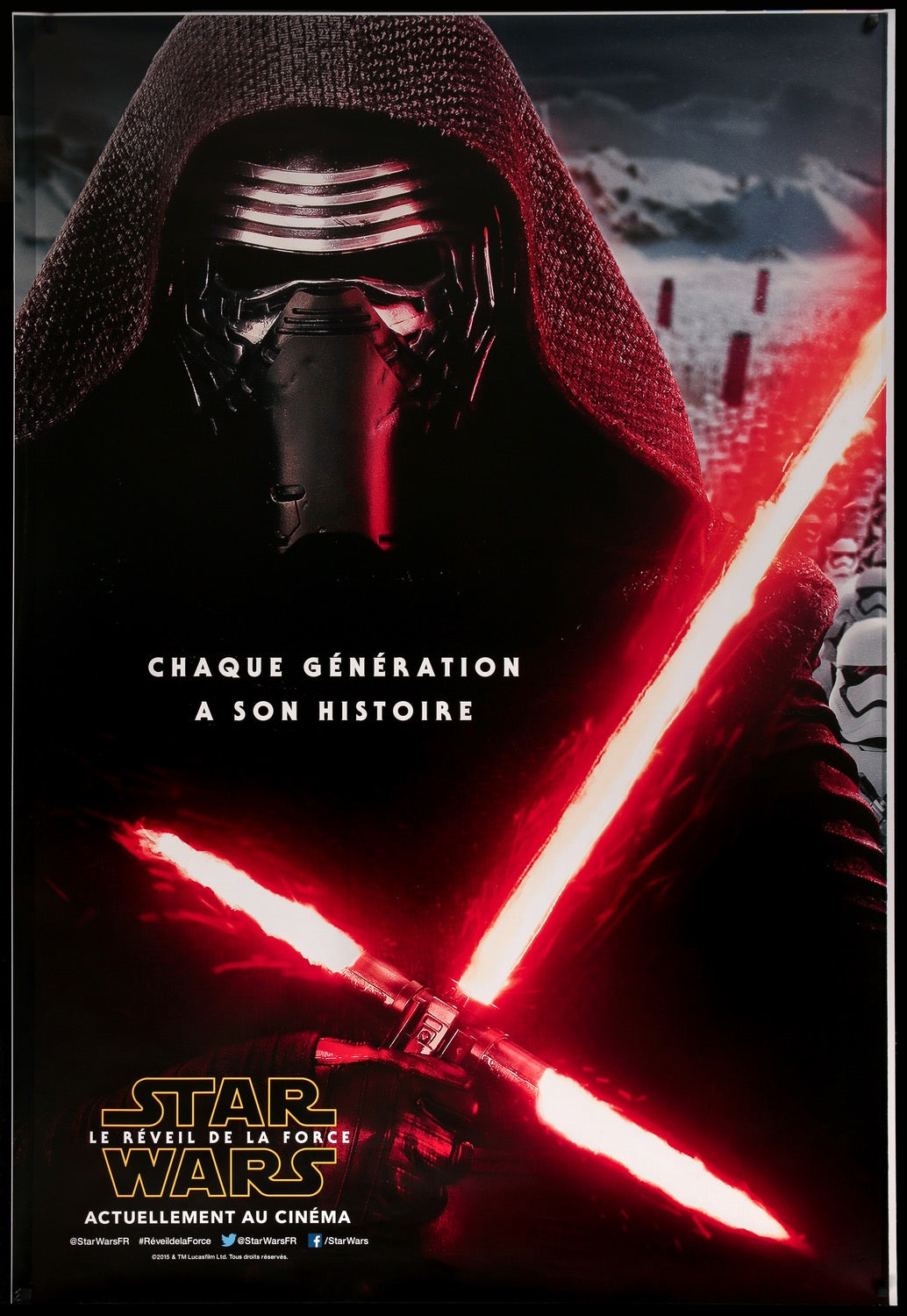 Star Wars - The Force Awakens (2015) French Bus Shelter Movie Poster ...