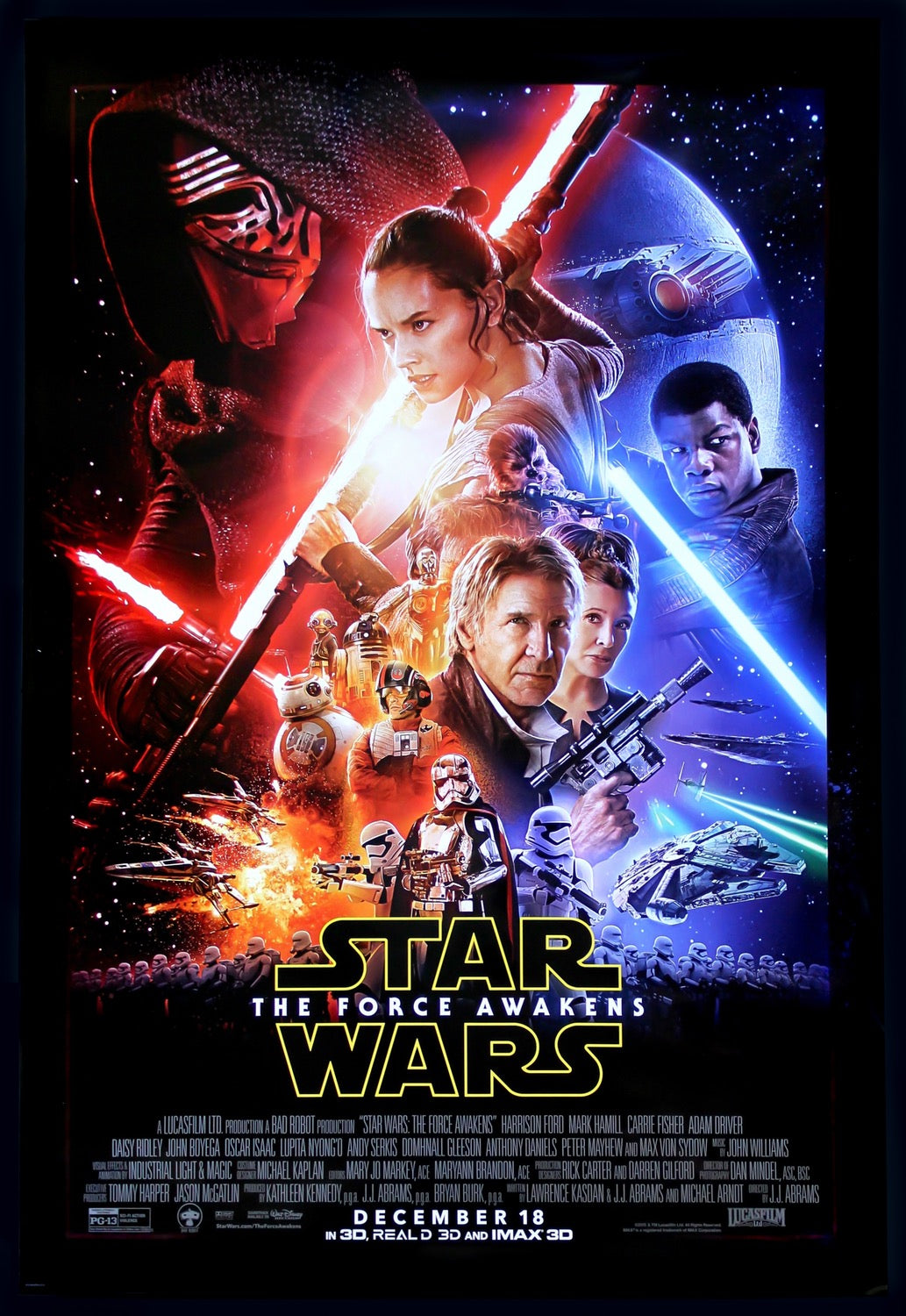 Star Wars - The Force Awakens (2015) Original One-Sheet Movie Poster ...