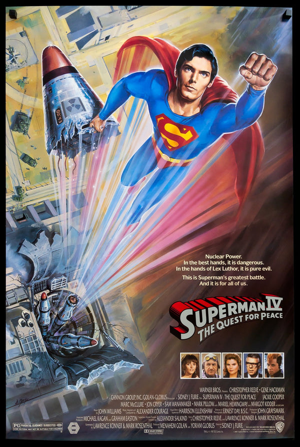 Superman 4: The Quest For Peace (1987) Original One-Sheet Movie Poster ...