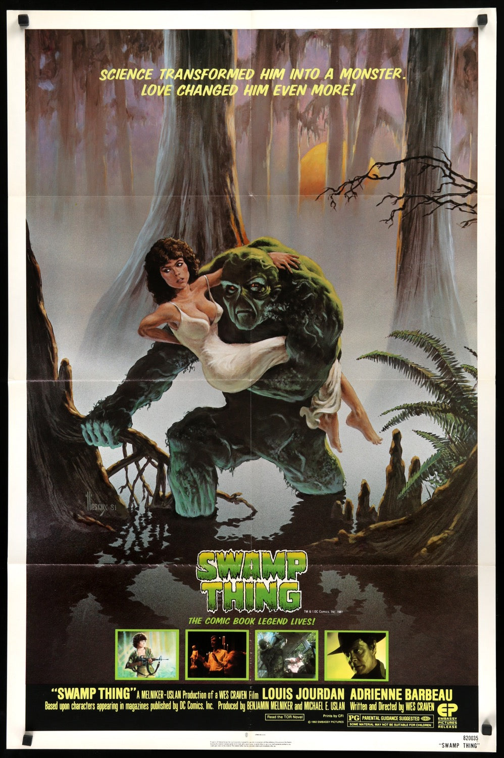 Swamp Thing (1982) One-Sheet Movie Poster - Original Film Art - Vintage ...