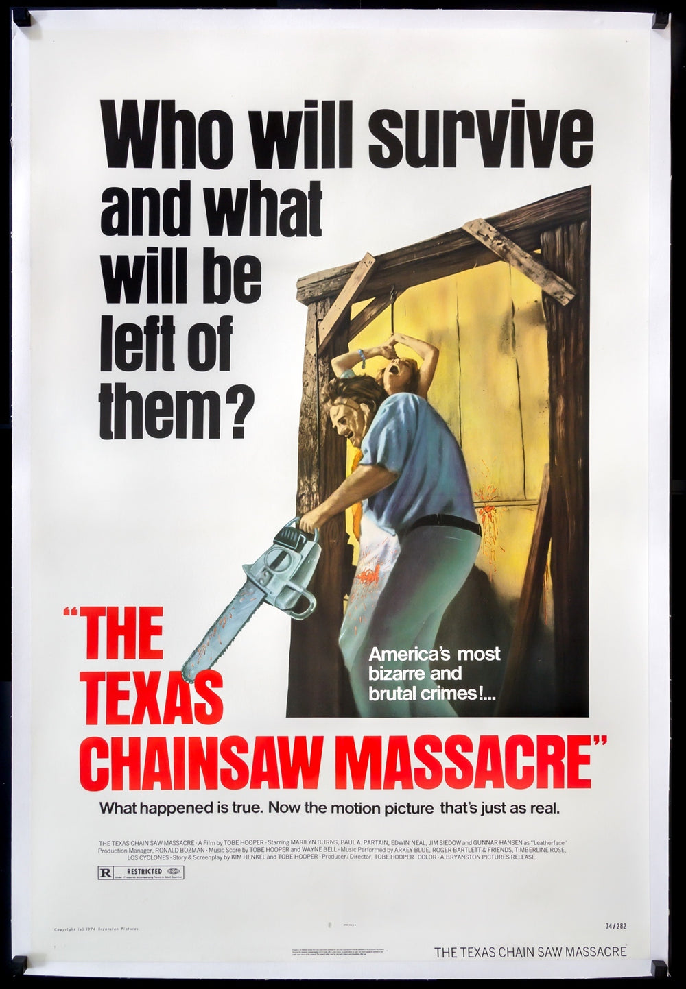 The Texas Chainsaw Massacre (1974) Original One-Sheet Movie Poster ...