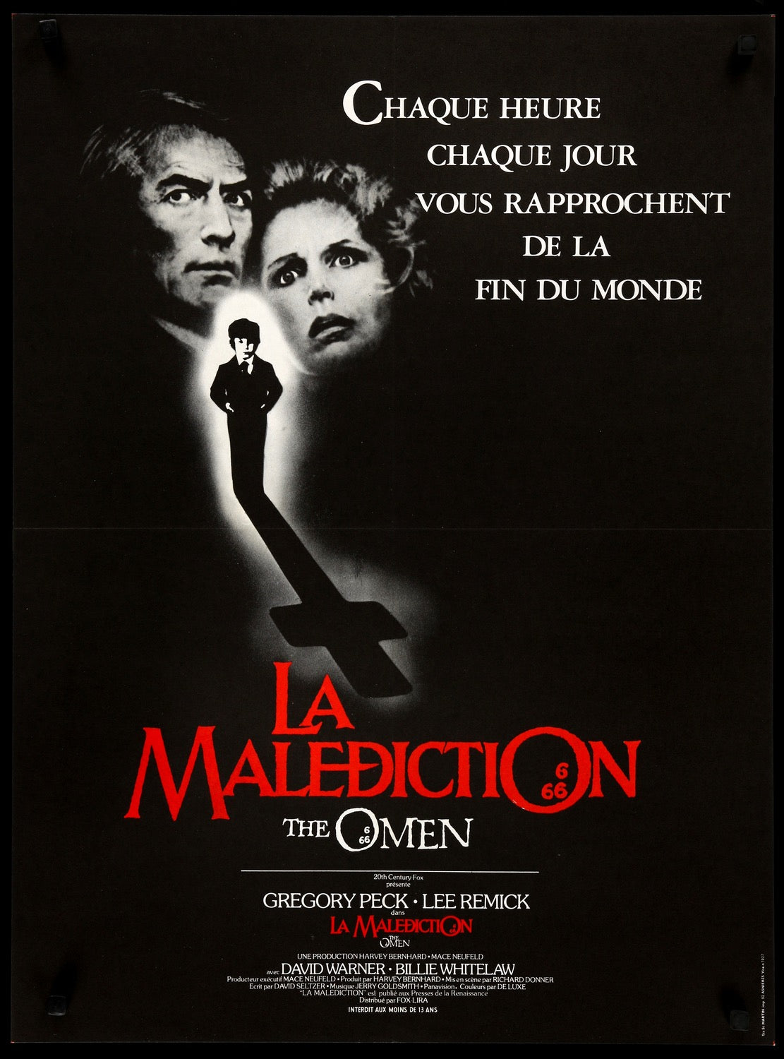 The Omen (1976) Original French Moyenne Movie Poster - Original Film ...