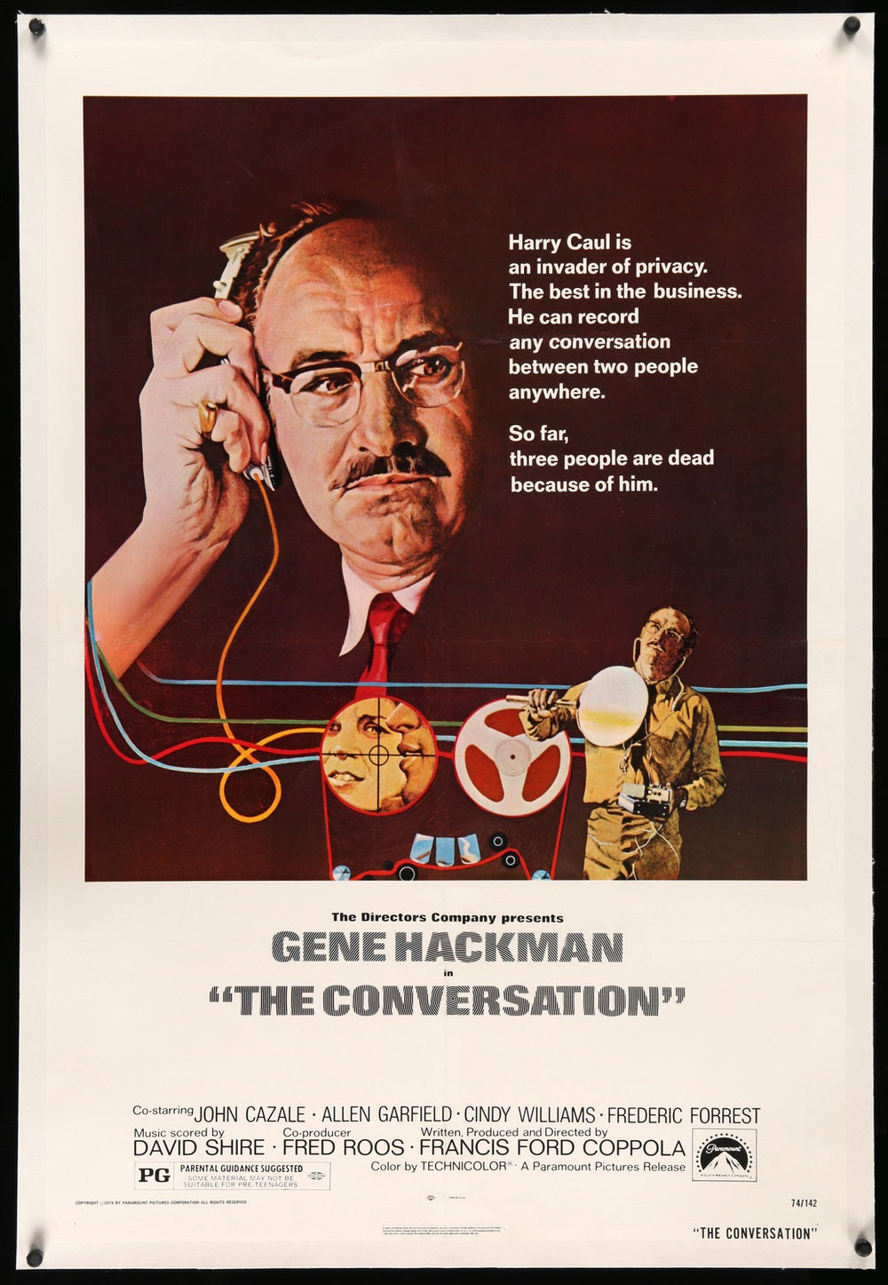 The Conversation (1974) Original One-Sheet Movie Poster - Original Film ...